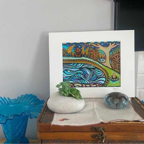 Art | New Jen Born Colorful Wall Art Artwork Matte Frame Allegany 14 ...